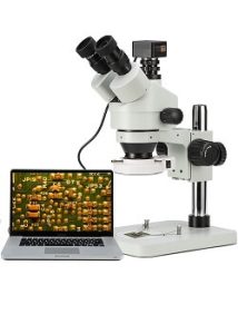 AmScope SM-4TZ-144A Professional Trinocular Stereo Zoom Microscope ...